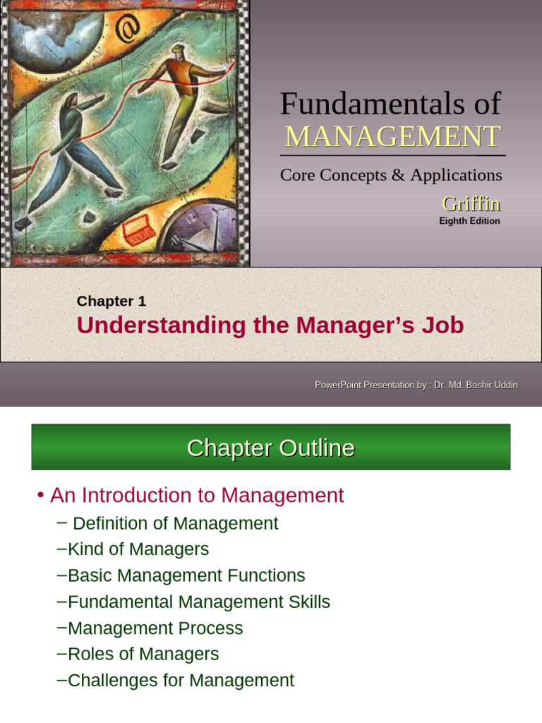 Chapter 1 Understanding The Manager - S Job | PDF | Goal | Information