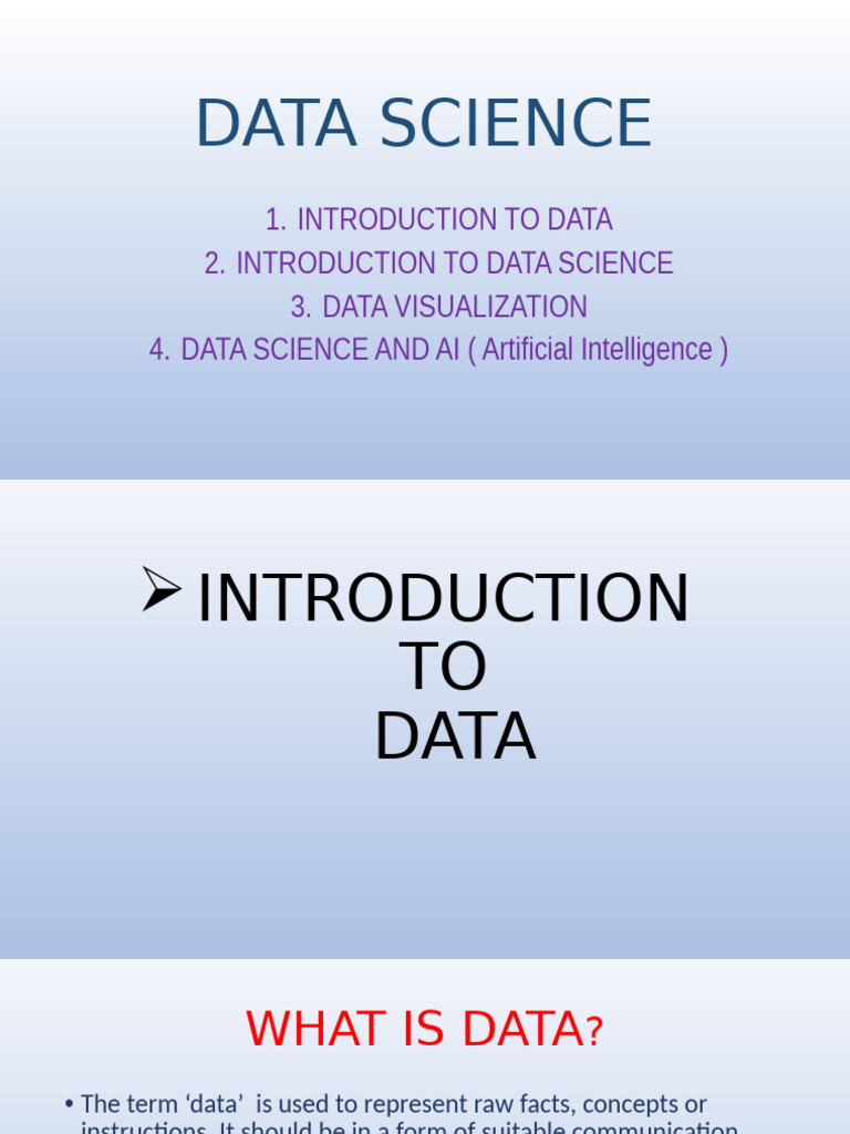 Understanding Data Science Basics | PDF | Data | Level Of Measurement
