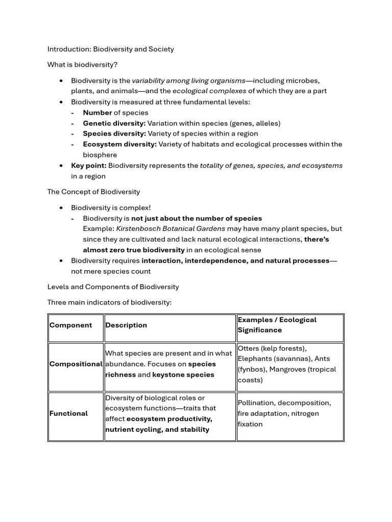 Module 6 Notes | PDF | Ecosystem | Ecology
