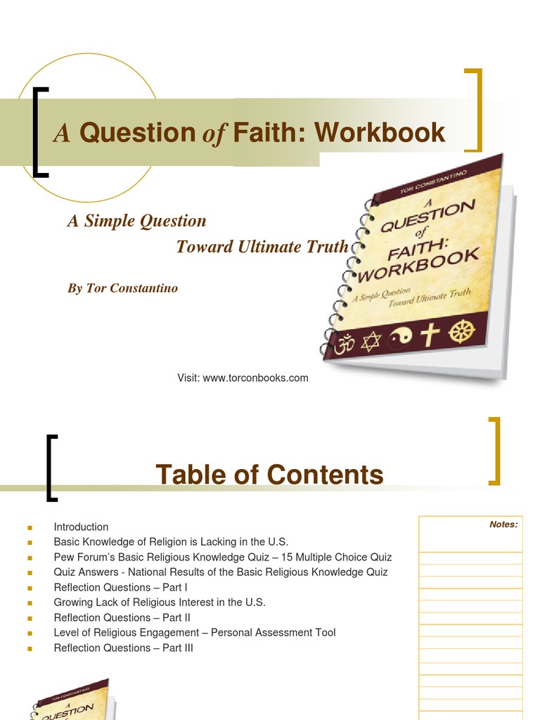 Question of Faith Workbook | PDF | Faith | Adolescence