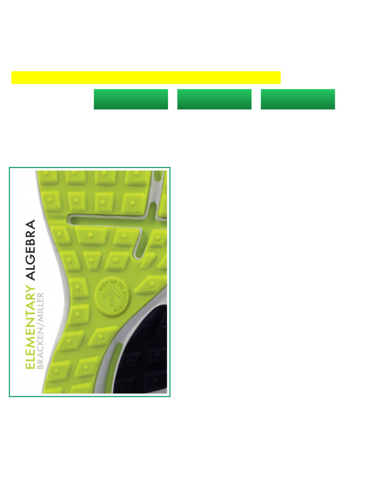 Elementary Algebra 1st by Laura Bracken Online Version | PDF