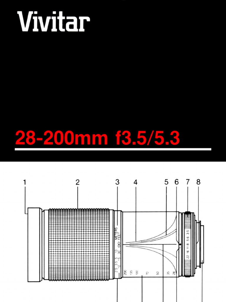Vivitar 28-200 User Manual | PDF