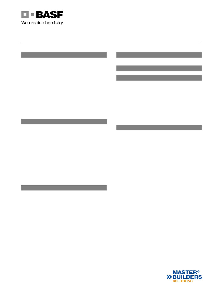 Basf Masterseal 910 Tds | PDF | Adhesive | Water