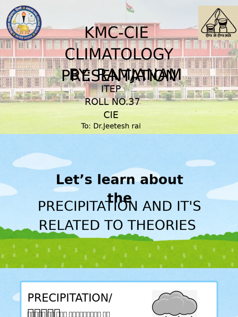 Precipitation and Theories 20251119 102045 0000 | PDF