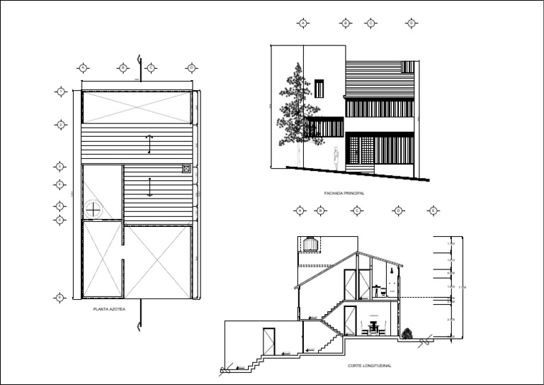 PROYECTO Casa Hab Azotea y Corte | PDF