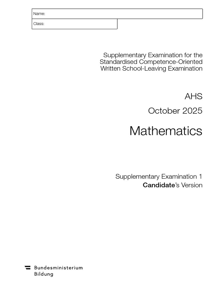 Kl25 Kp2 Ahs Mat p01 en Kk | PDF | Function (Mathematics) | Mathematics
