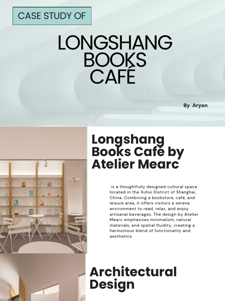 Case Study of Book Cafe | PDF | Minimalism | Lighting