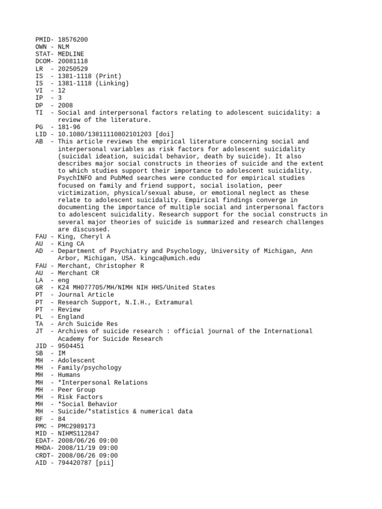 medline | PDF | Pub Med