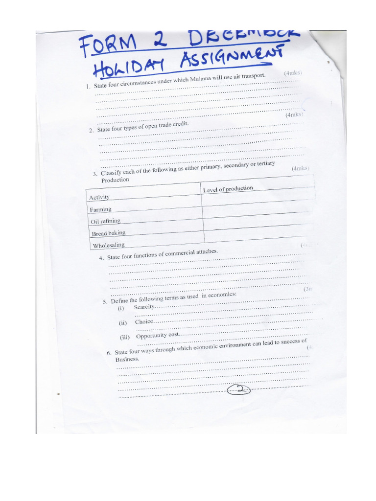 Business F2 Assignment | PDF