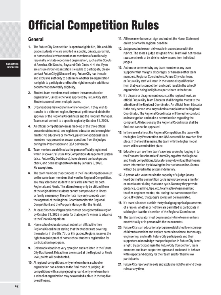 Official Rules | PDF