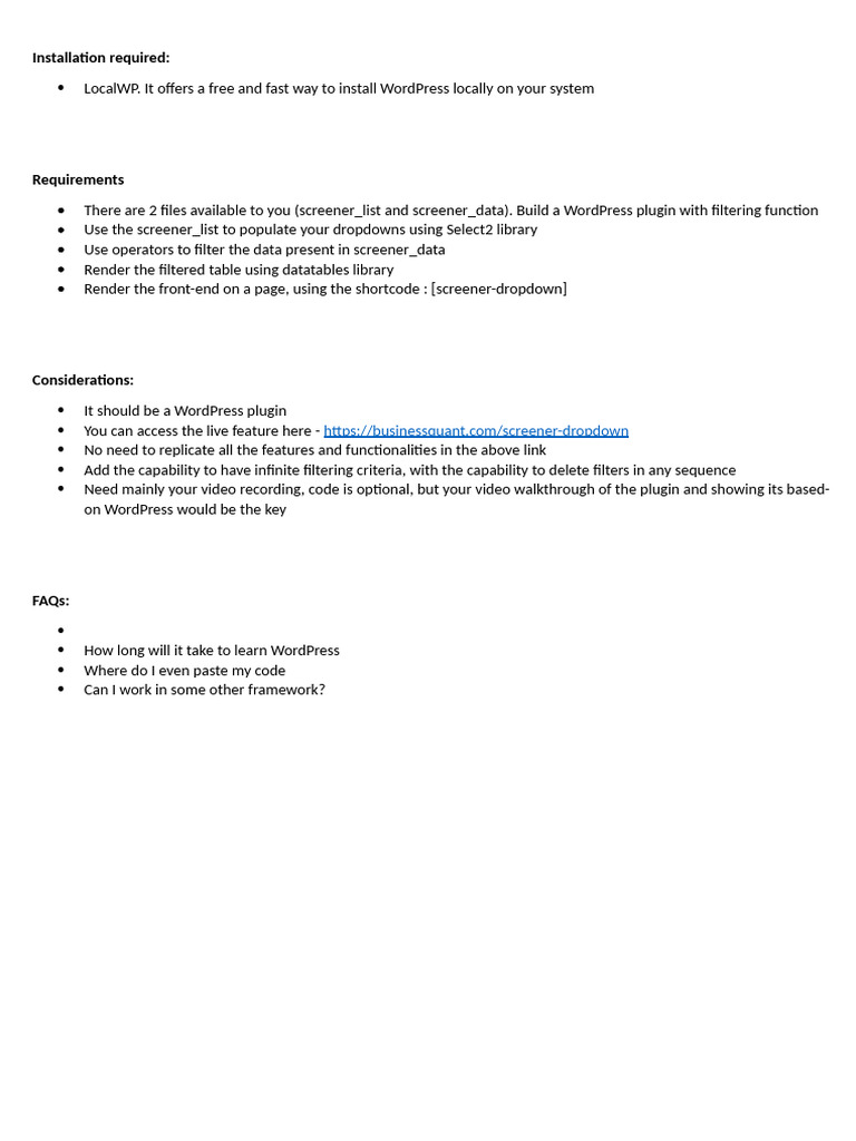 Aptitude Test Requirements | PDF