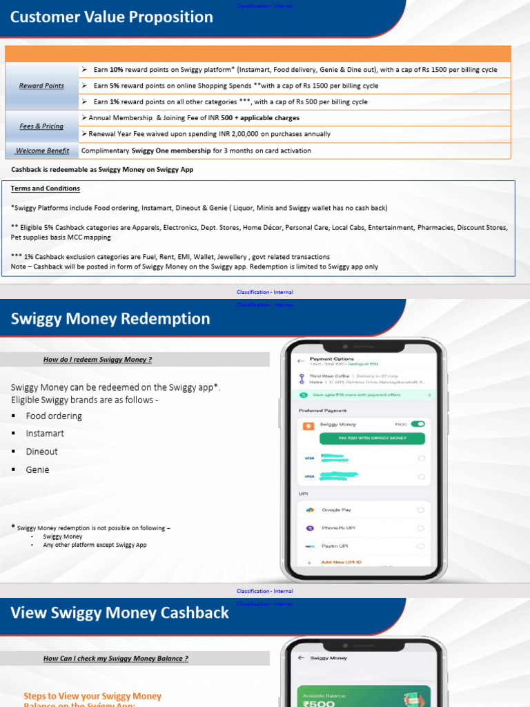 Swiggy Card_Product Features_220823 (1) | PDF | Credit Card | Loyalty ...