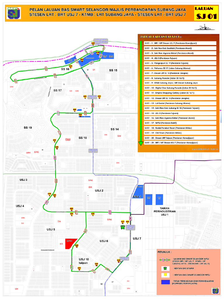 Laluan 1 Bas Smart Selangor | PDF