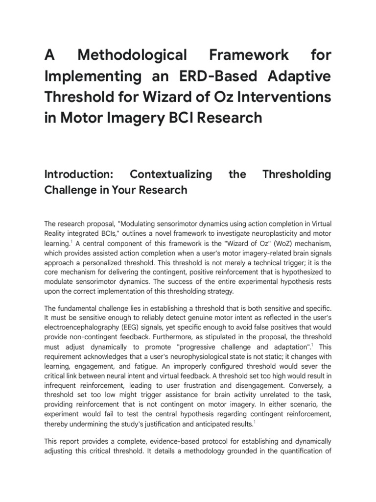 WoZ Thresholds - Mu-Beta ERD Explained | PDF | Electroencephalography ...