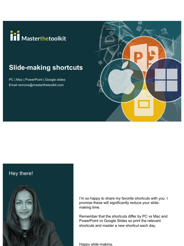 Essential Slide-Making Shortcuts | PDF | Microsoft Power Point ...