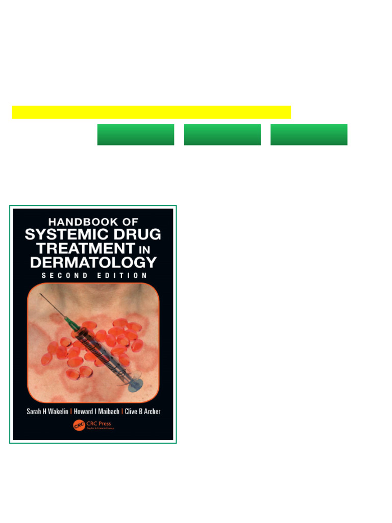 Handbook of Systemic Drug Treatment in Dermatology 2nd Edition ...