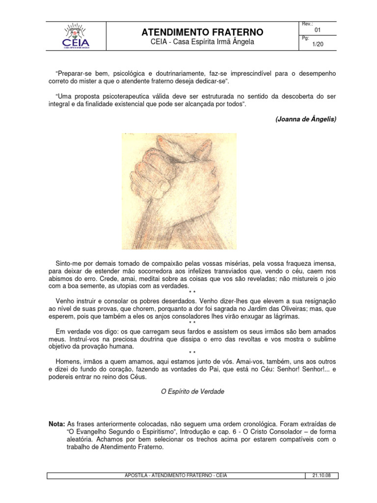 Guia de Atendimento Fraterno Espírita | PDF | Amor | Empatia
