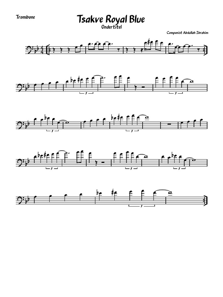 Tsakve Royal Blue-Trombone | PDF