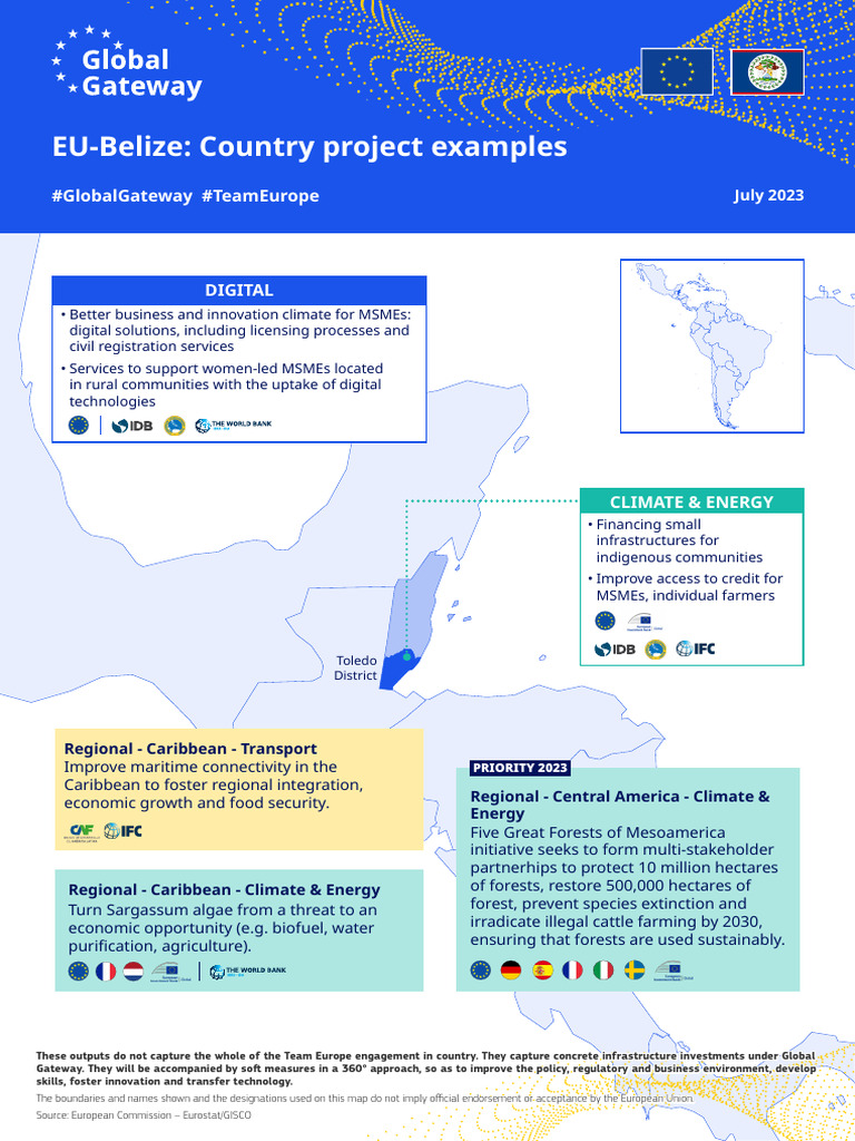 EU Belize Partnership - en | PDF | Agriculture | Infrastructure