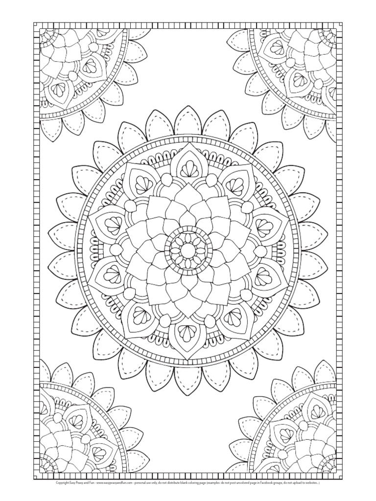 Mandala Coloring Page | PDF