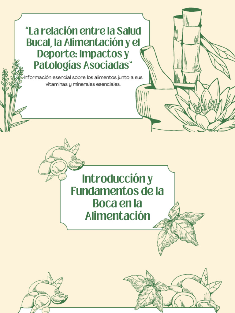Presentación Alimentación .pdf | PDF | Hueso | Boca