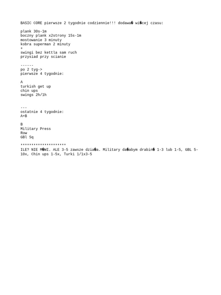 Kettlebell Workout Routines - A 10-Week Kettlebell Program | PDF