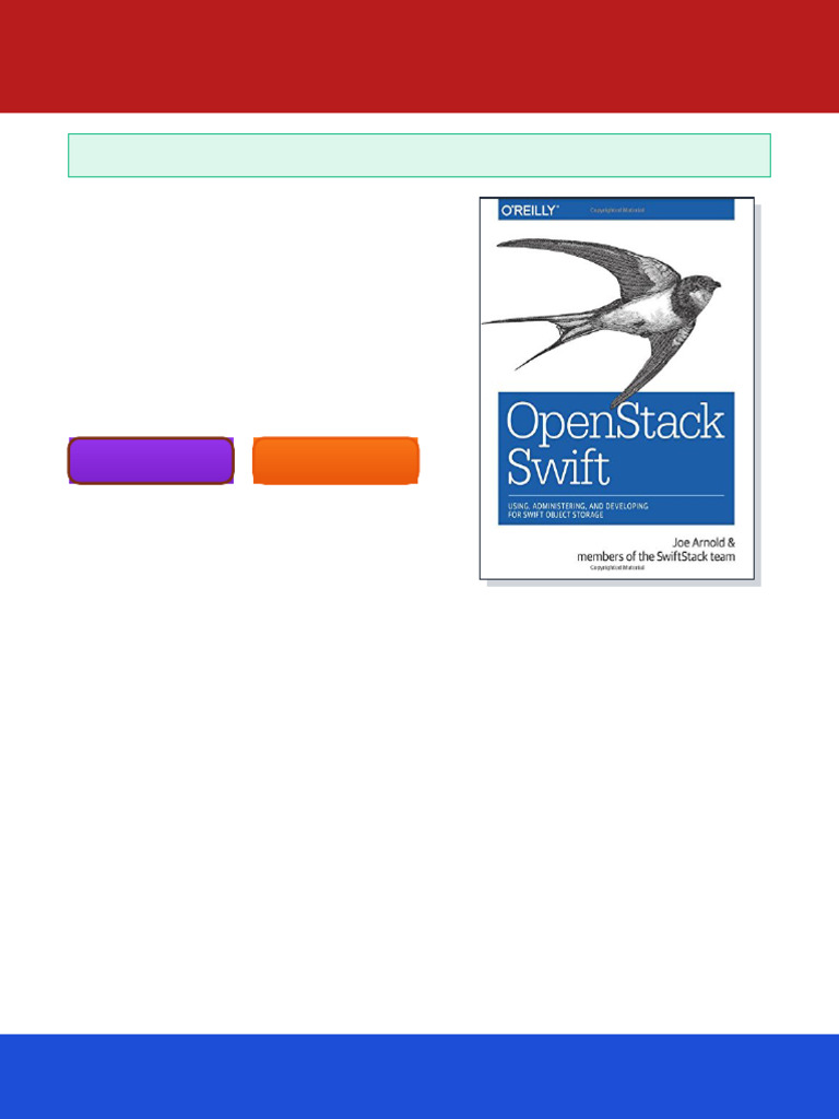 Object Storage with Swift Cloud storage administration through ...