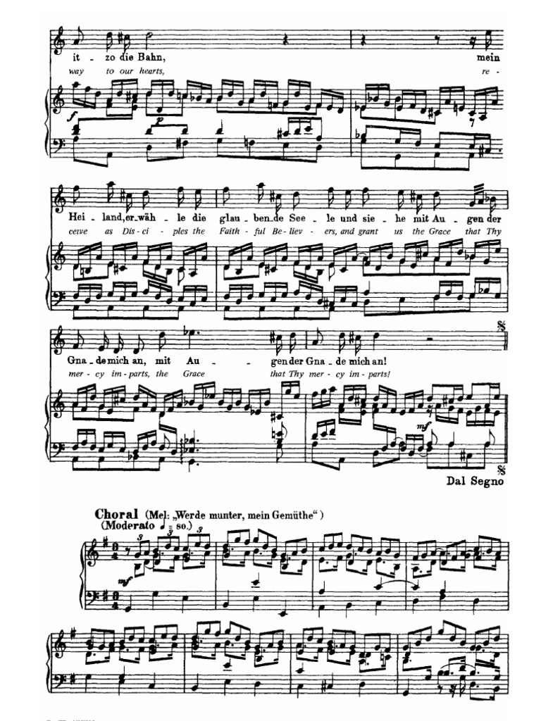 Bach-Cantata, BWV 147 - Choral 'Jesus...'.-SheetMusicGiant | PDF