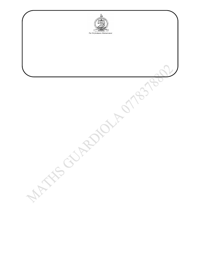 Zimsec Nov 2025 Science Paper 1 Marking Scheme | PDF