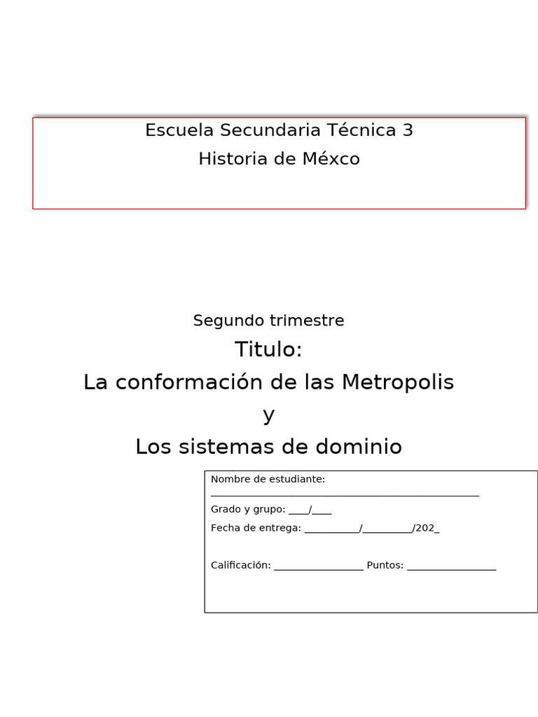 Hoja de Presentación Segundo Trimestre 2do Grado | PDF