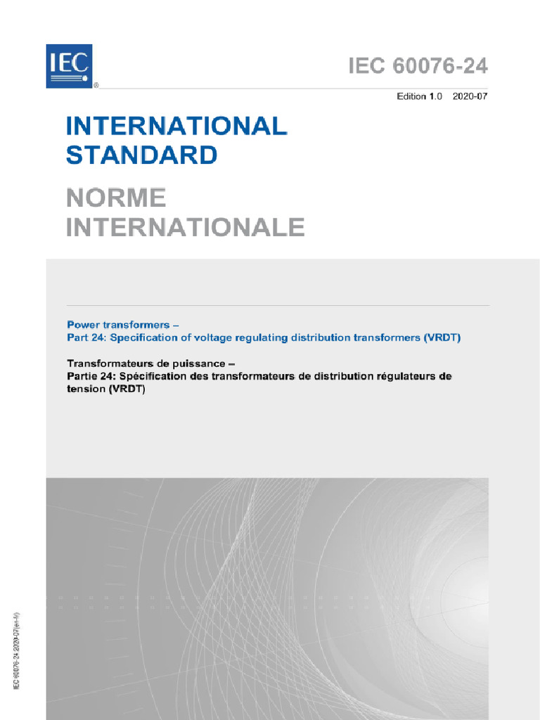Iec 60076-24-2020 | PDF