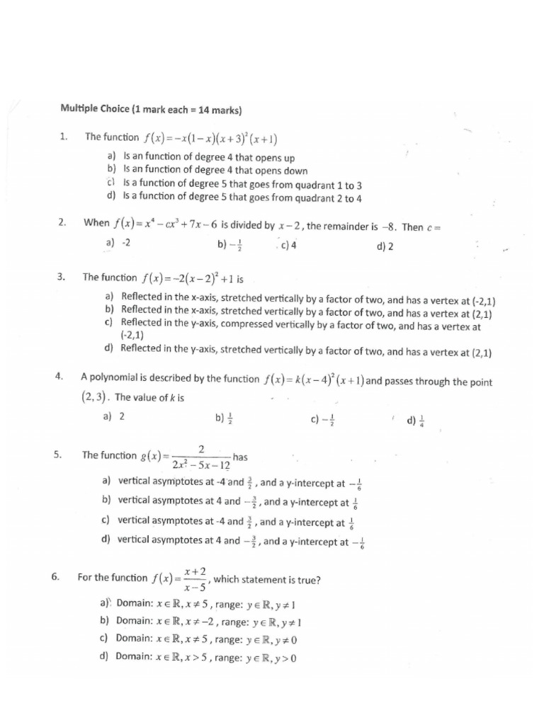 Practice Exam 1 | PDF