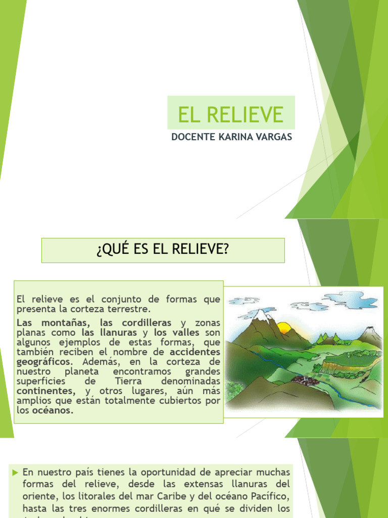 Tipos de Relieve | PDF | Terreno | Tierra