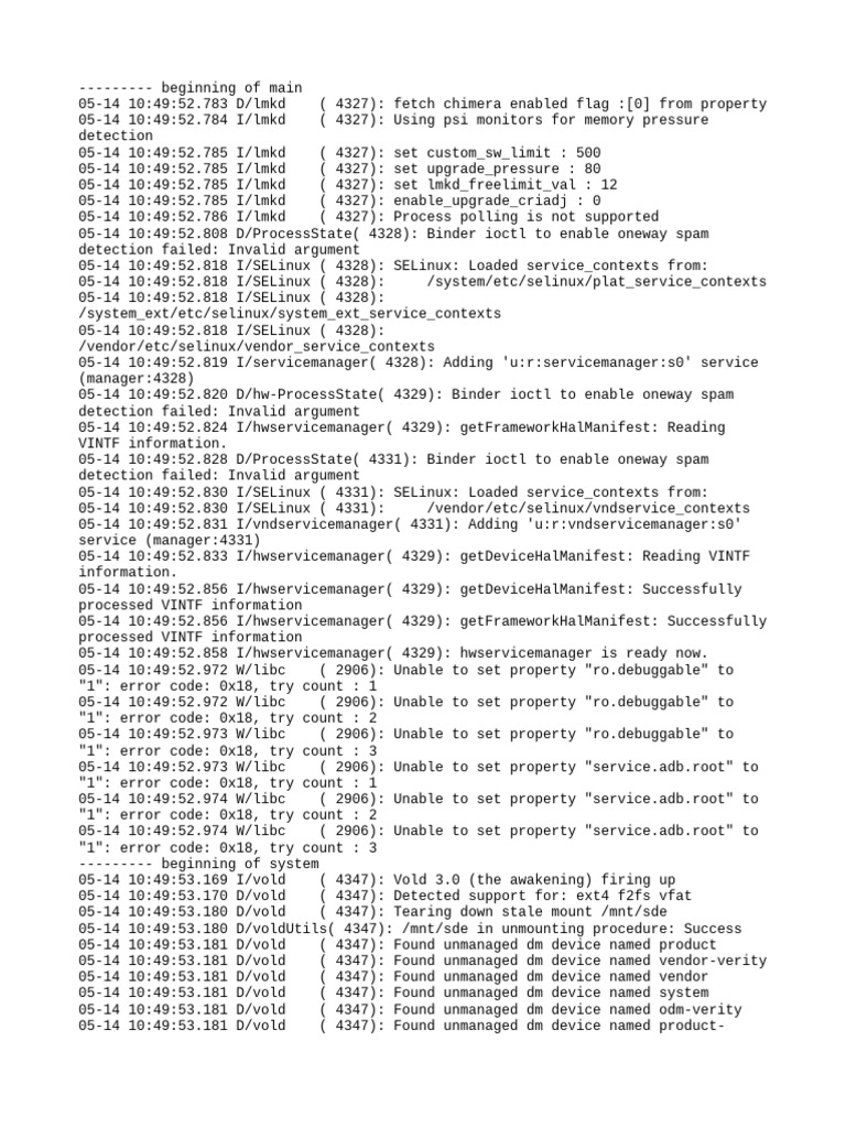 Android System Log Analysis | PDF | Utility Software | Unix
