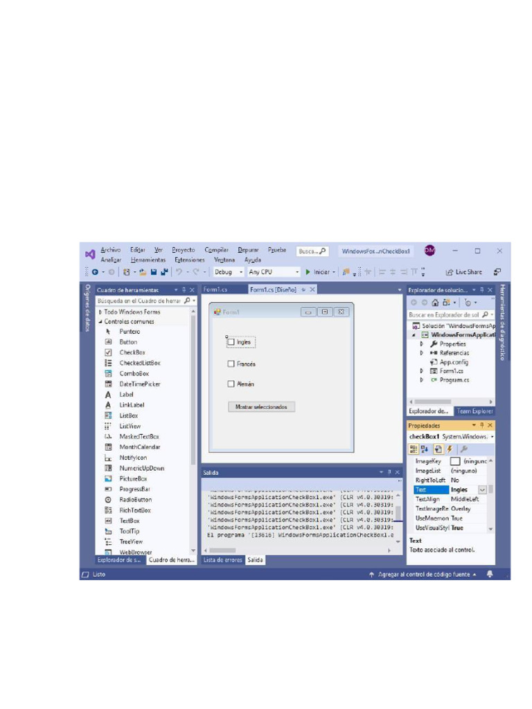 8 - Controles Comunes - CheckBox | PDF | Software | Ingeniería de software