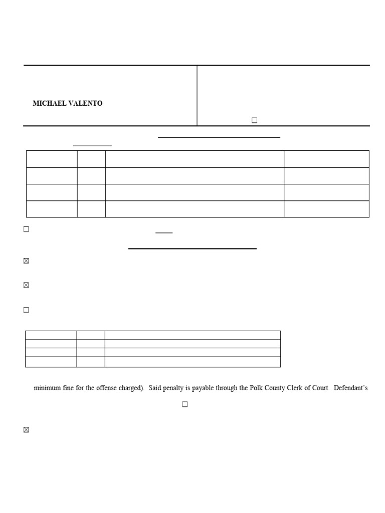 Iowa Court Sentencing Order for Explosive Possession | PDF | Probation ...