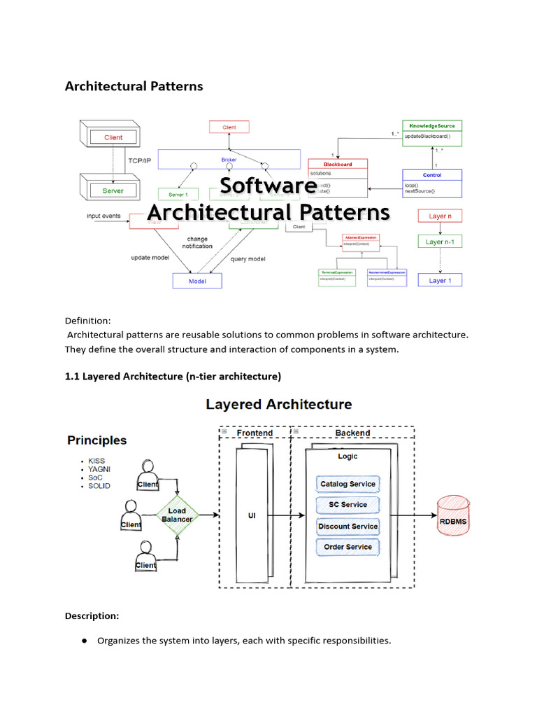 Architectural Patterns | PDF | Software Design | Computer Engineering