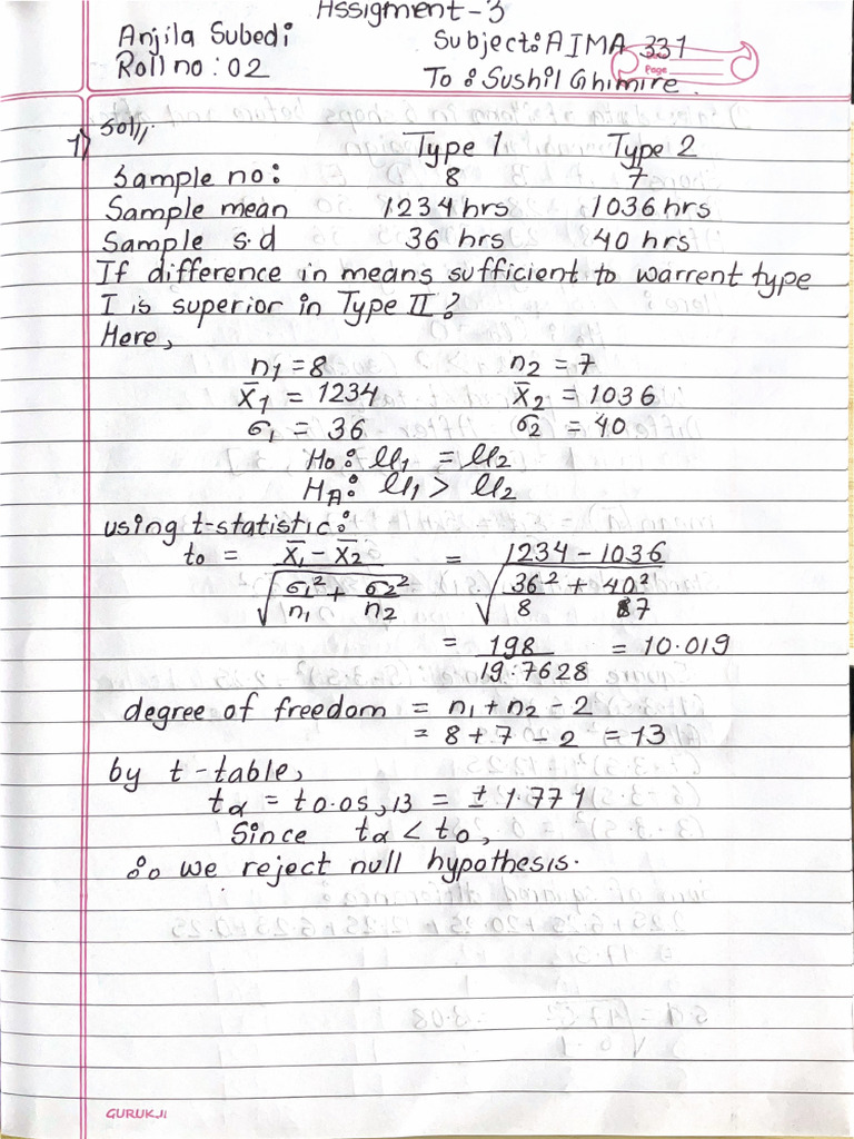 Math Assignment | PDF