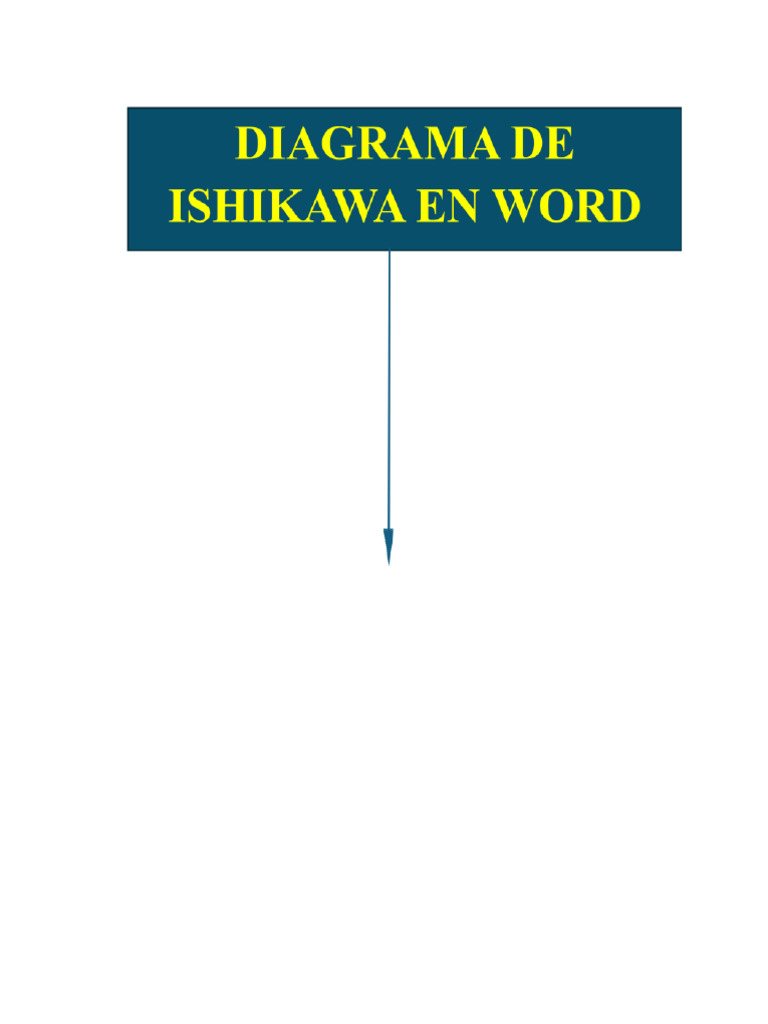 Cómo Hacer Un Diagrama de Ishikawa en Word | PDF