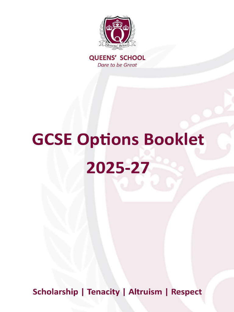 GCSE Options Guide for 2025 | PDF | Science | Chemistry