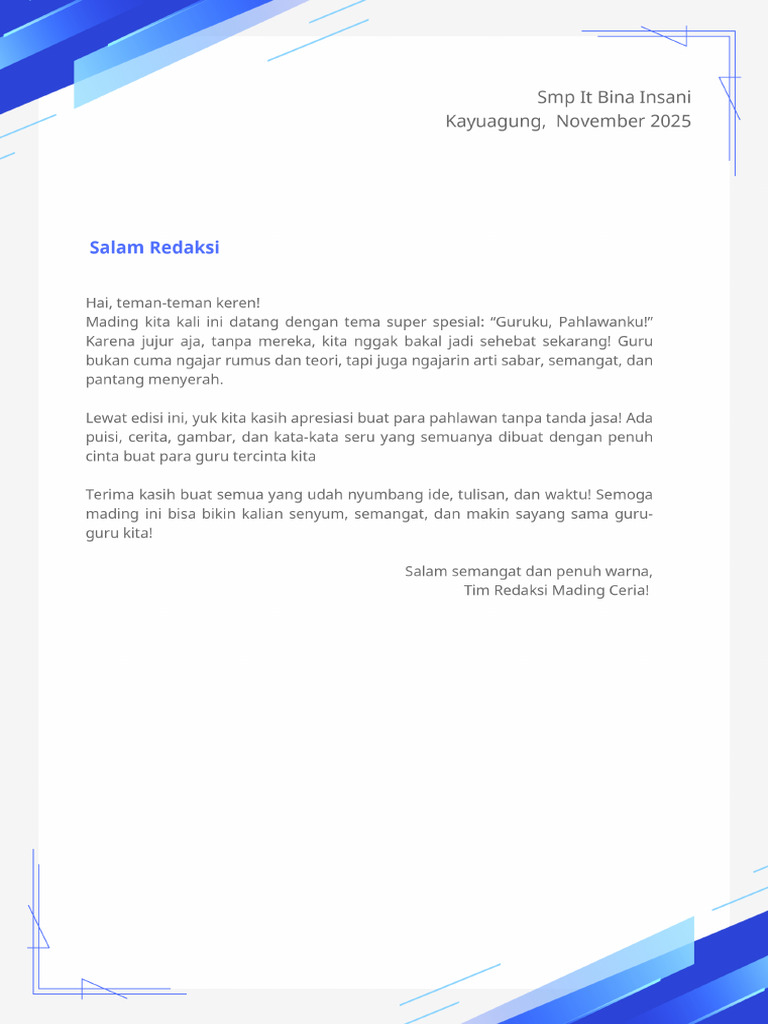 Salam Redaksi Mading - 20251114 - 034045 - 0000 | PDF