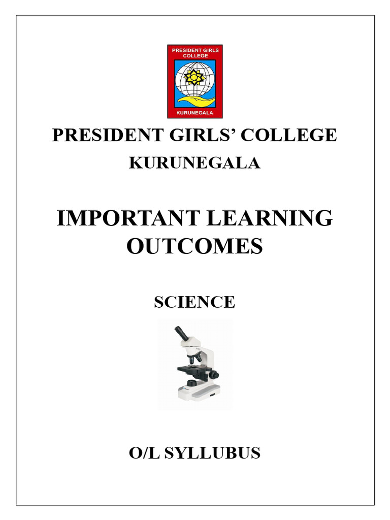 Science Learning Outcomes for O/L Physics | PDF | Waves | Force