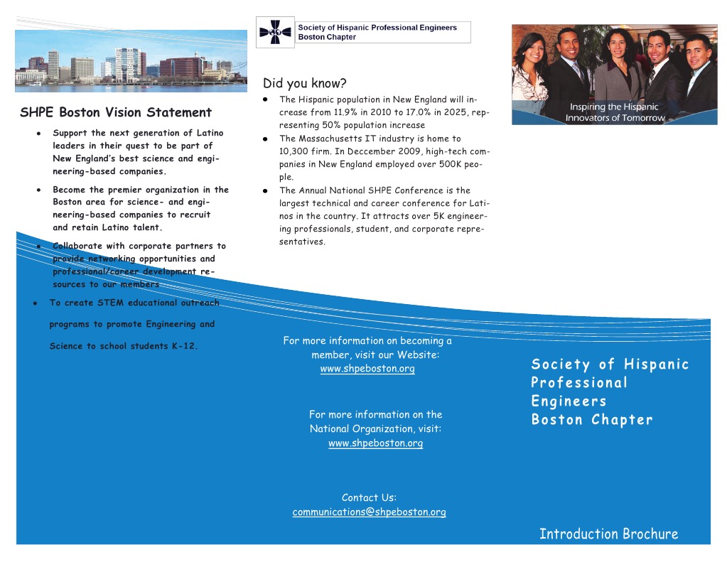 SHPE Boston Chapter Membership Guide | PDF