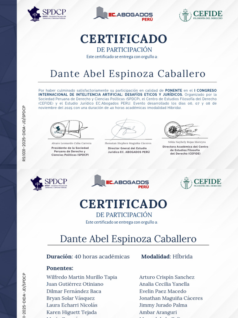 (Lote 1) Blue White Modern Geometric Certificate of Completion | PDF ...