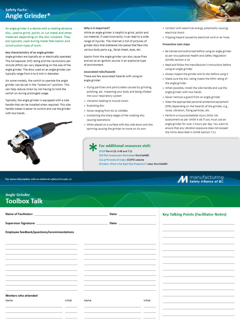 Toolbox-Angle-Grinder | PDF | Mill (Grinding) | Grinding (Abrasive Cutting)
