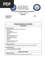 Frog Dissection Guide for Students | PDF