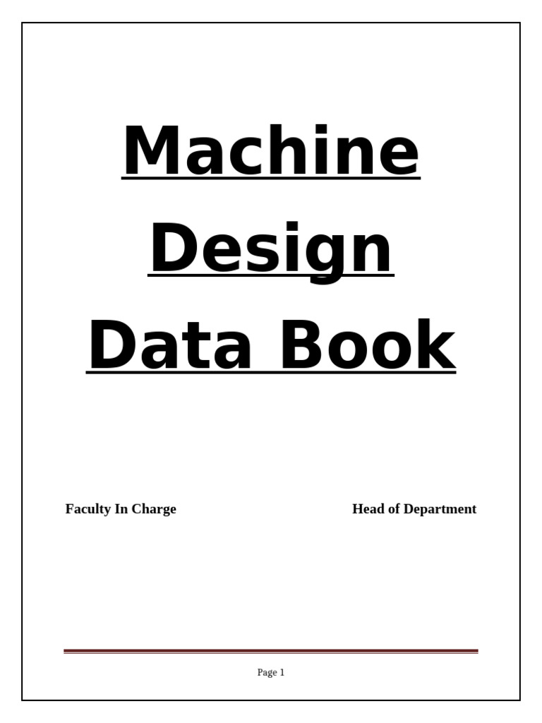Design Data Book | PDF | Bending | Young's Modulus