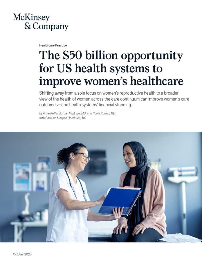 The $50 Billion Potential For Us Health Systems To Improve Womens ...