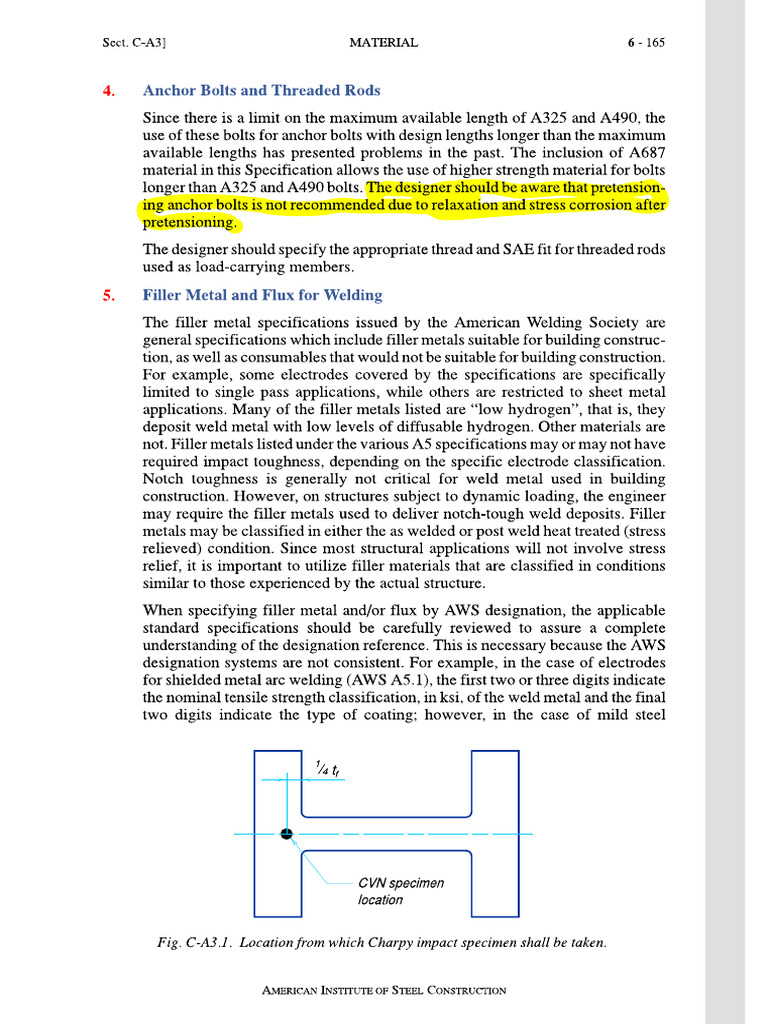 Anchor Bolts AISC | PDF