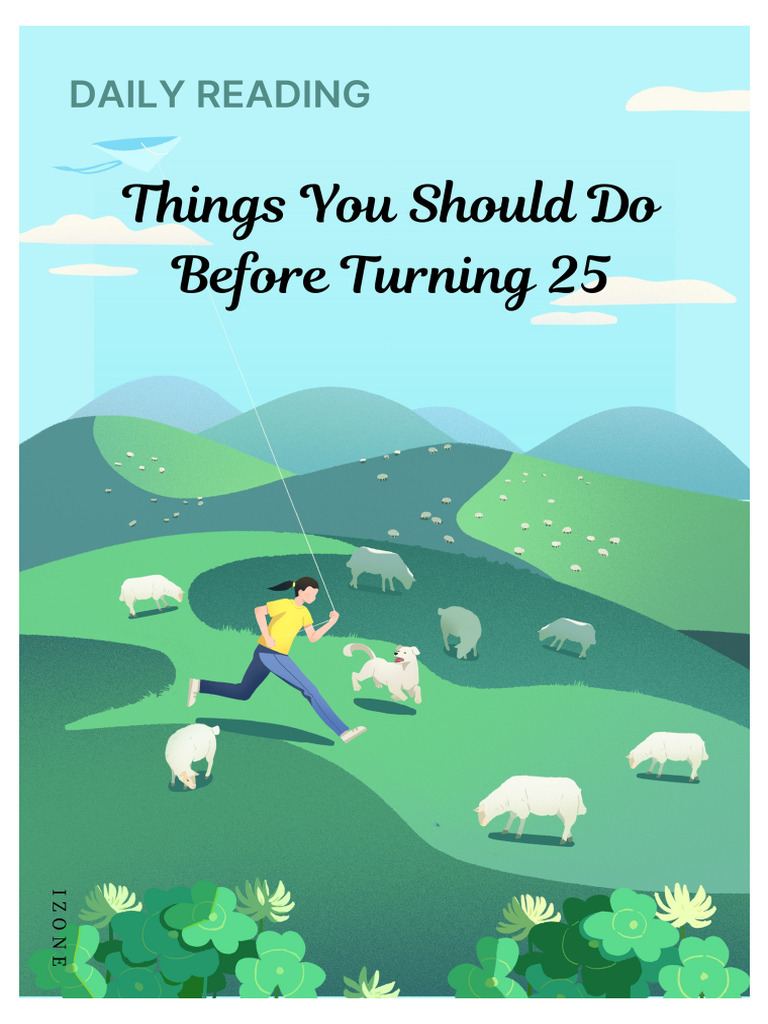 Things You Should Do Before Turning 25 | PDF